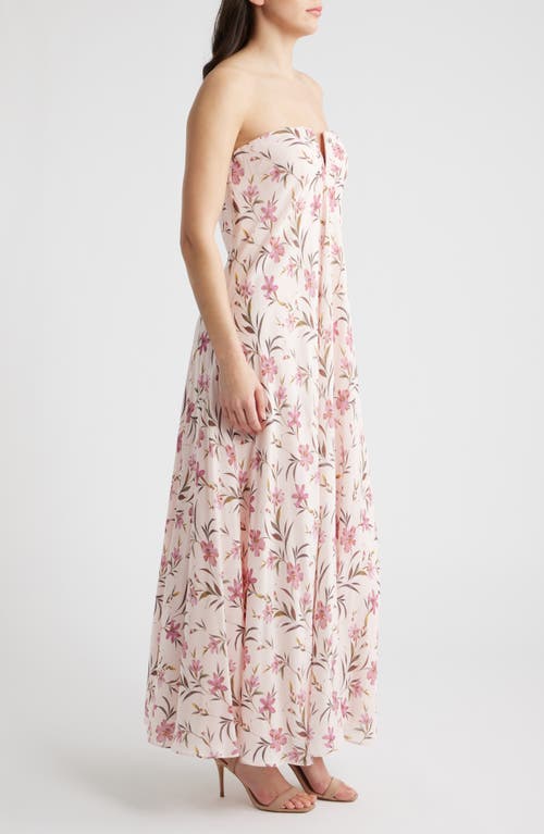 PARKER The Emerson Floral Strapless Maxi Dress